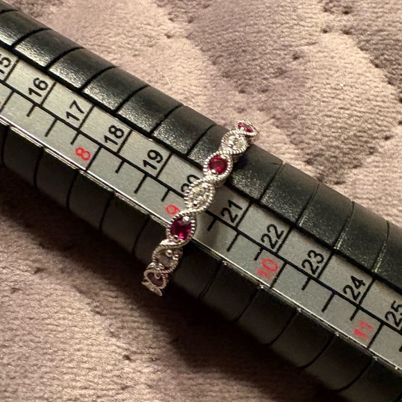 Tacori | Jewelry | Tacori Iv Ring Simulated Ruby Diamonique Size 9 ...